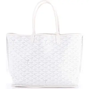 Goyard Anjou Reversible Tote Coated Canvas Pm - White