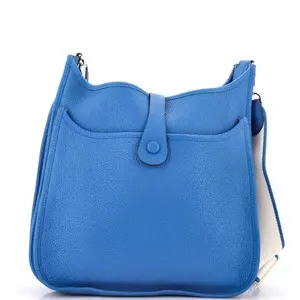 Hermès Evelyne Bag Gen Iii Clemence Gm - Blue