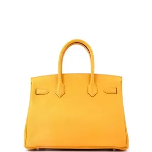 Hermès Birkin Handbag Epsom With Palladium Hardware 30 - Yellow