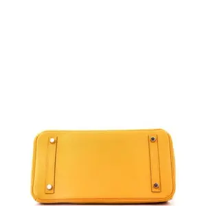 Hermès Birkin Handbag Epsom With Palladium Hardware 30 - Yellow