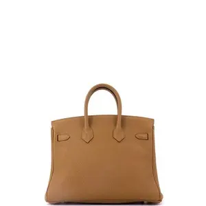 Hermès Birkin 25 Handbag Togo With Gold Hardware - Bronze Dore