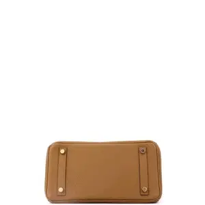 Hermès Birkin 25 Handbag Togo With Gold Hardware - Bronze Dore