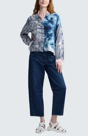 LUUKAA Printed Muslin Shirt
