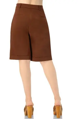 IVONNE Tailored Bermuda Shorts With Pockets
