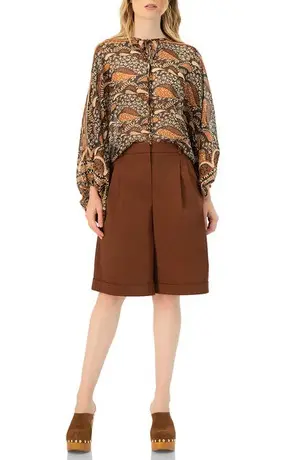 IVONNE Tailored Bermuda Shorts With Pockets