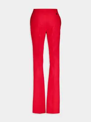 FERRAGAMO Tailored Wool Trousers - Red