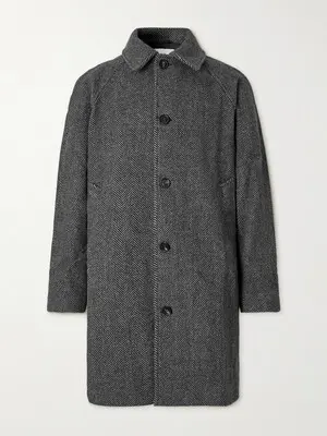 CORRIDOR Herringbone Wool Coat