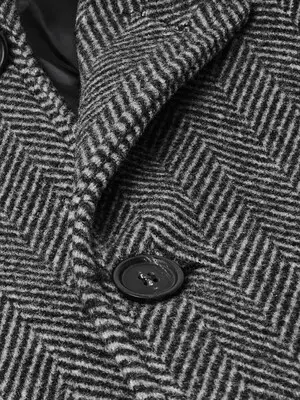 CORRIDOR Herringbone Wool Coat