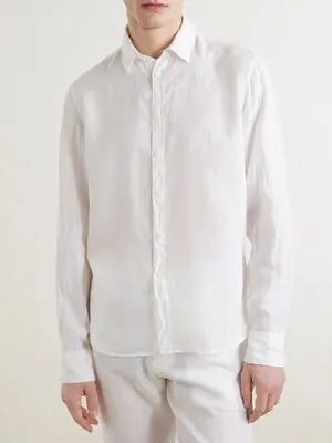 Canali Linen Shirt - White