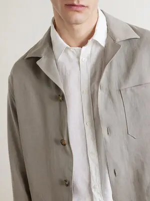 Canali Linen Shirt - White