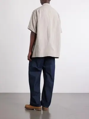 BEAMS Convertible-collar Linen Shirt - Neutrals