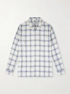 Our Legacy Every Checked Twill Shirt - Blue