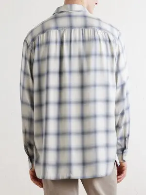 Our Legacy Every Checked Twill Shirt - Blue