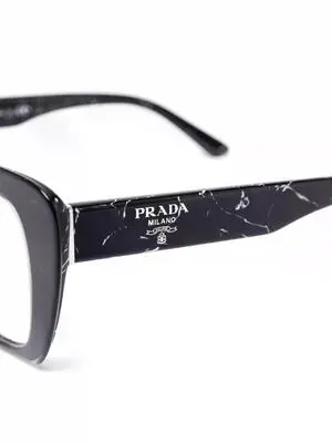 Prada Marbled Cat Eye Frame Glasses