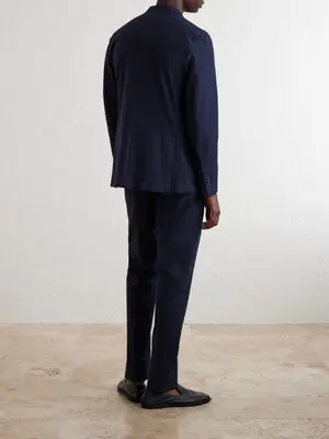 SLOWEAR Seersucker Suit Jacket - Blue