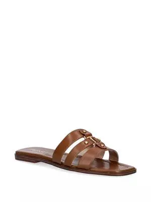 TWINSET Logo-plaque Caged Slides - Brown