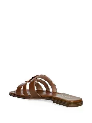 TWINSET Logo-plaque Caged Slides - Brown