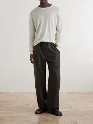 William Lockie Merino Wool Crewneck Sweater - Neutrals