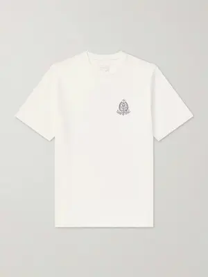 Aimé Leon Dore Logo-print Cotton-jersey T-shirt - Neutrals