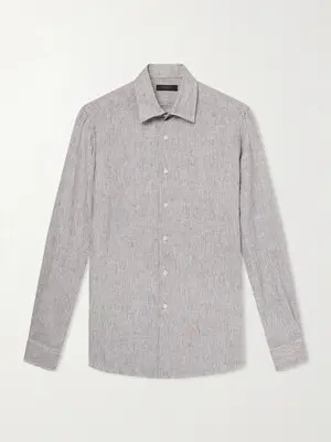 SLOWEAR Striped Linen Shirt