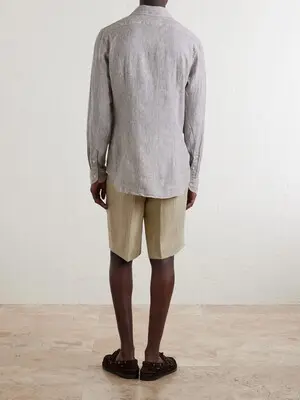 SLOWEAR Striped Linen Shirt