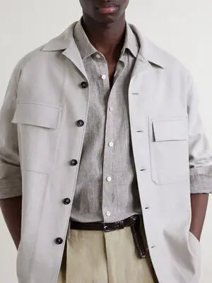 SLOWEAR Striped Linen Shirt