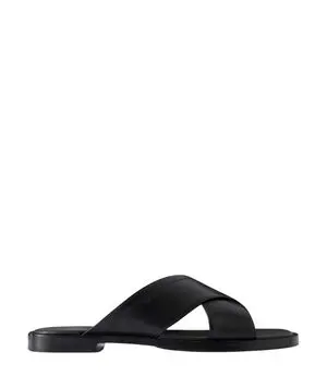 J.M. WESTON Leather Sandals - Black