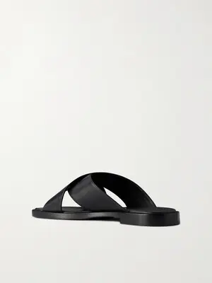 J.M. WESTON Leather Sandals - Black