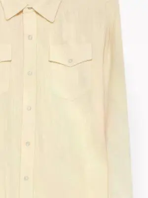 GOD'S TRUE CASHMERE Waffle-knit Button-down Shirt