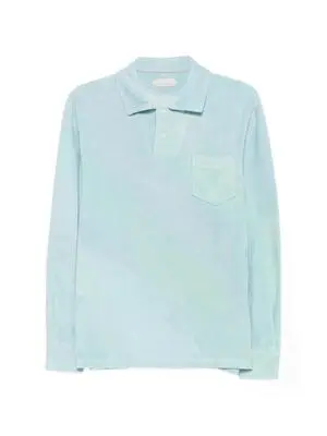AURELIEN Terry Long-sleeve Polo Shirt