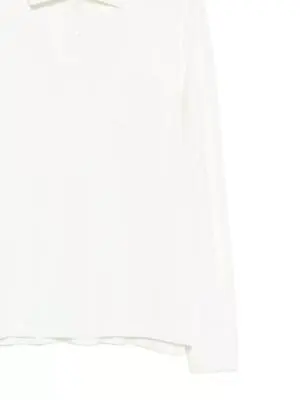 AURELIEN Terry Long-sleeve Chest-pocket Polo Shirt