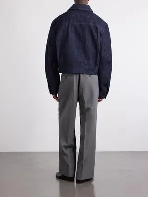 Jacquemus La Veste De-nîmes Logo-embroidered Denim Jacket