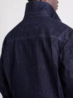 Jacquemus La Veste De-nîmes Logo-embroidered Denim Jacket