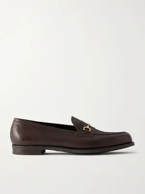 EDWARD GREEN Putney Horsebit-embellished Loafers - Brown
