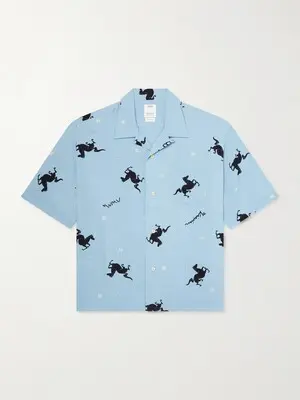 Visvim Crosby Camp-collar Printed Woven Shirt