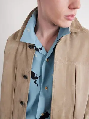 Visvim Crosby Camp-collar Printed Woven Shirt