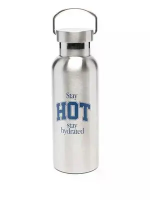 CARNE BOLLENTE Polished-finish Water Bottle - Silver