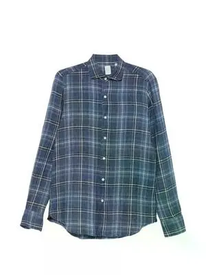 FINAMORE 1925 Check-pattern Long-sleeve Shirt