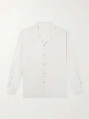 A.PRESSE Camp-collar Silk Shirt