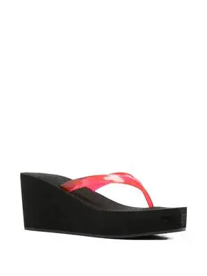 ANCIENT GREEK SANDALS Etheria Wedge Sandals - Black