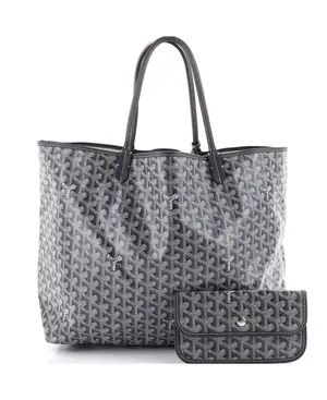 Goyard Gm Saint Louis Tote Coated Canvas - Gray