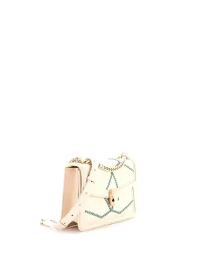 BVLGARI Small Serpenti Forever Shoulder Bag Whipstitched Leather