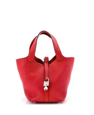 Hermès Pm Picotin Lock Bag Clemence - Red