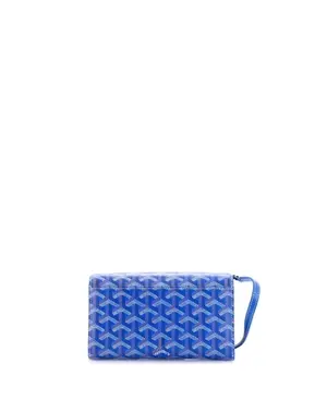 Goyard Varenne Continental Wallet With Strap Coated Canvas - Blue