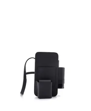 Hermès Hermesway Phone Case Crossbody Bag Epsom - Black