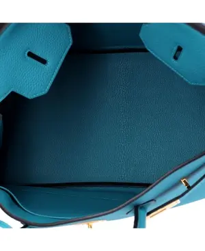 Hermès Birkin 35 Handbag - Turquoise