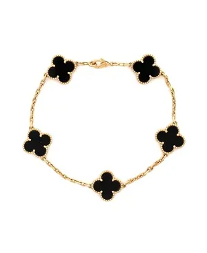 VAN CLEEF & ARPELS Vintage Alhambra 5 Motifs Bracelet - Gold