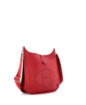 Hermès Pm Evelyne Bag Gen Iii Clemence - Red