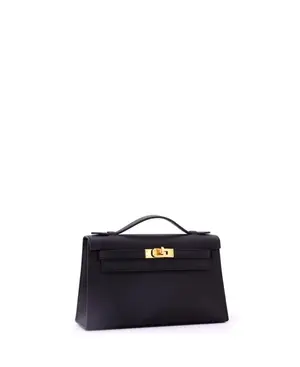 Hermès Kelly Pochette Swift - Black