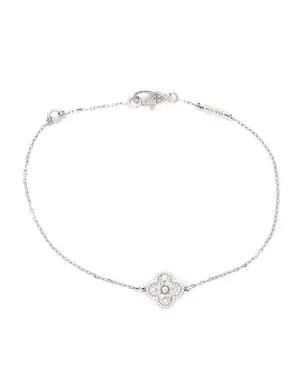 VAN CLEEF & ARPELS Sweet Alhambra Bracelet In 18k Gold And Diamonds - White